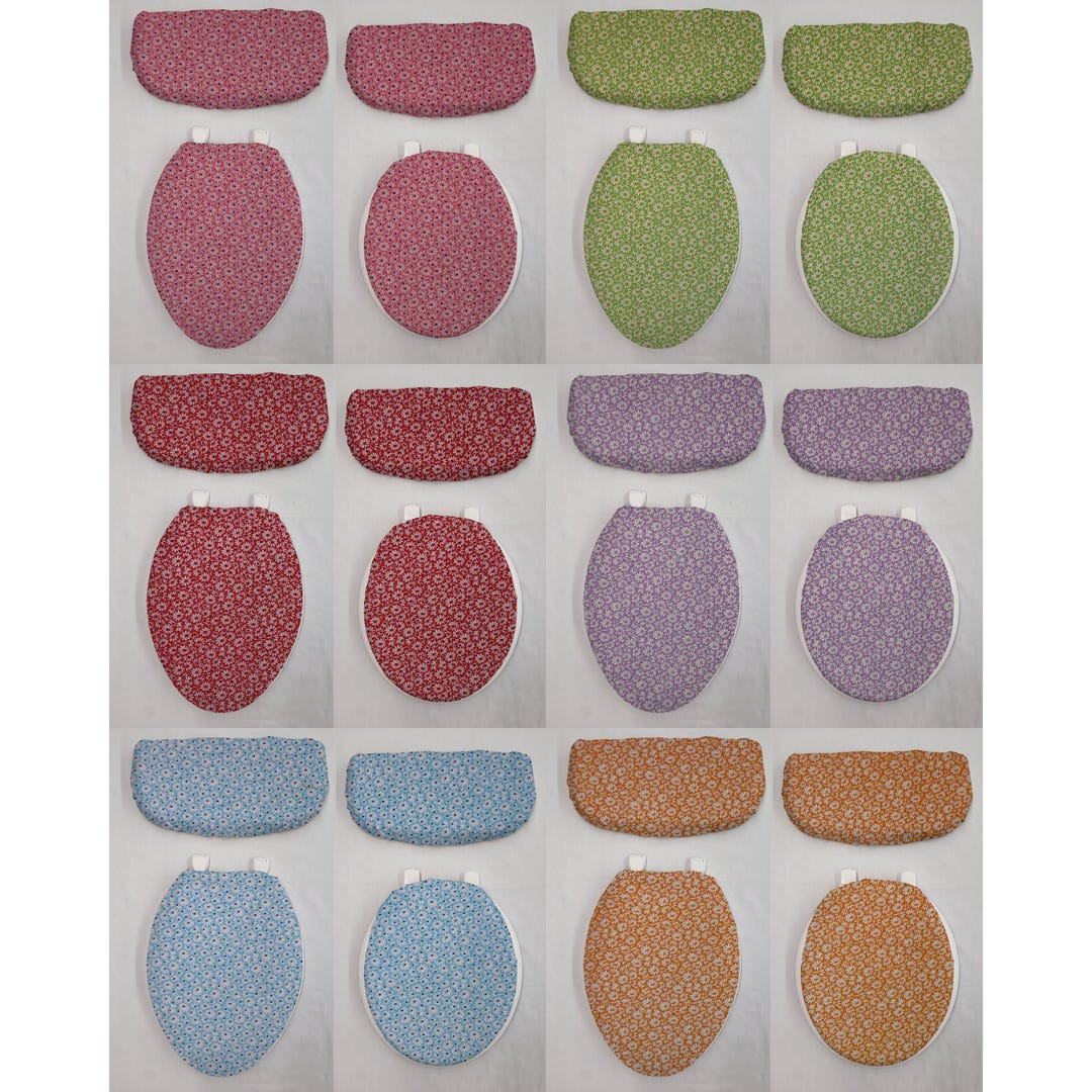 Crazy for Daisies Toilet Seat Lid and Tank Cover Set - Etsy