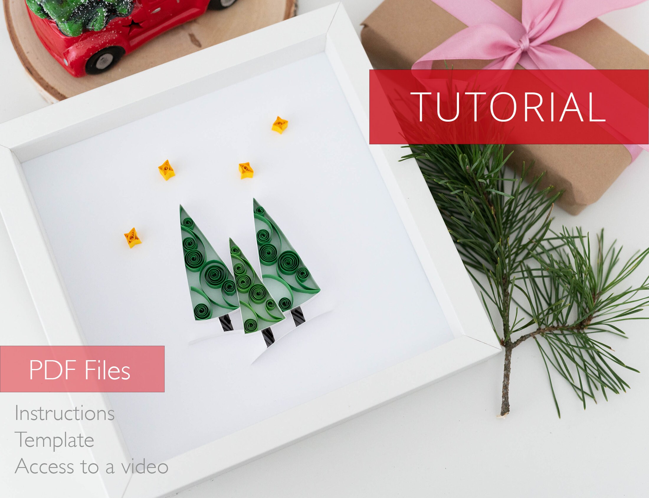 Winter Night - Quilling Tutorial Step by Step, DIY Christmas Home ...