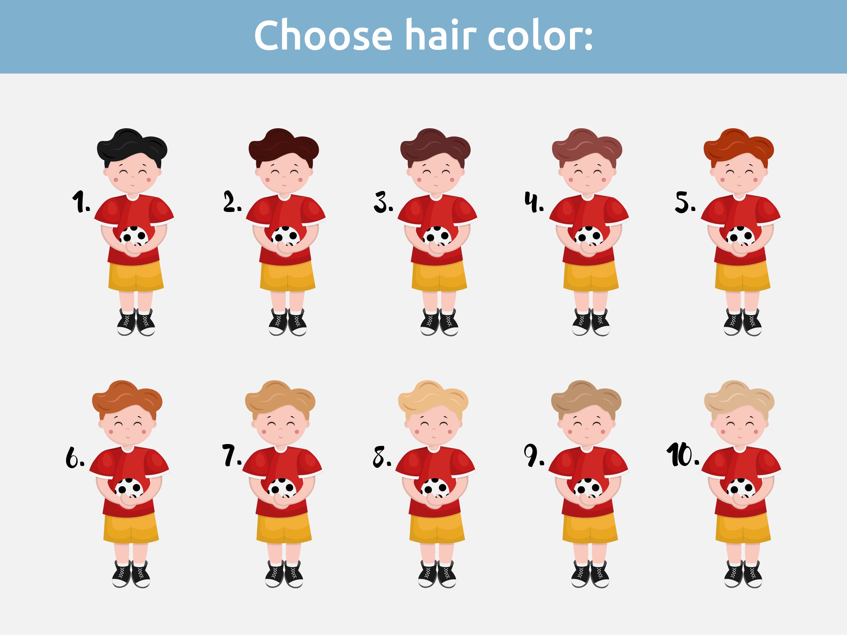 Custom Boy Name Sign, Cute Cartoon Portrait, Adorable Illustrated Kids ...