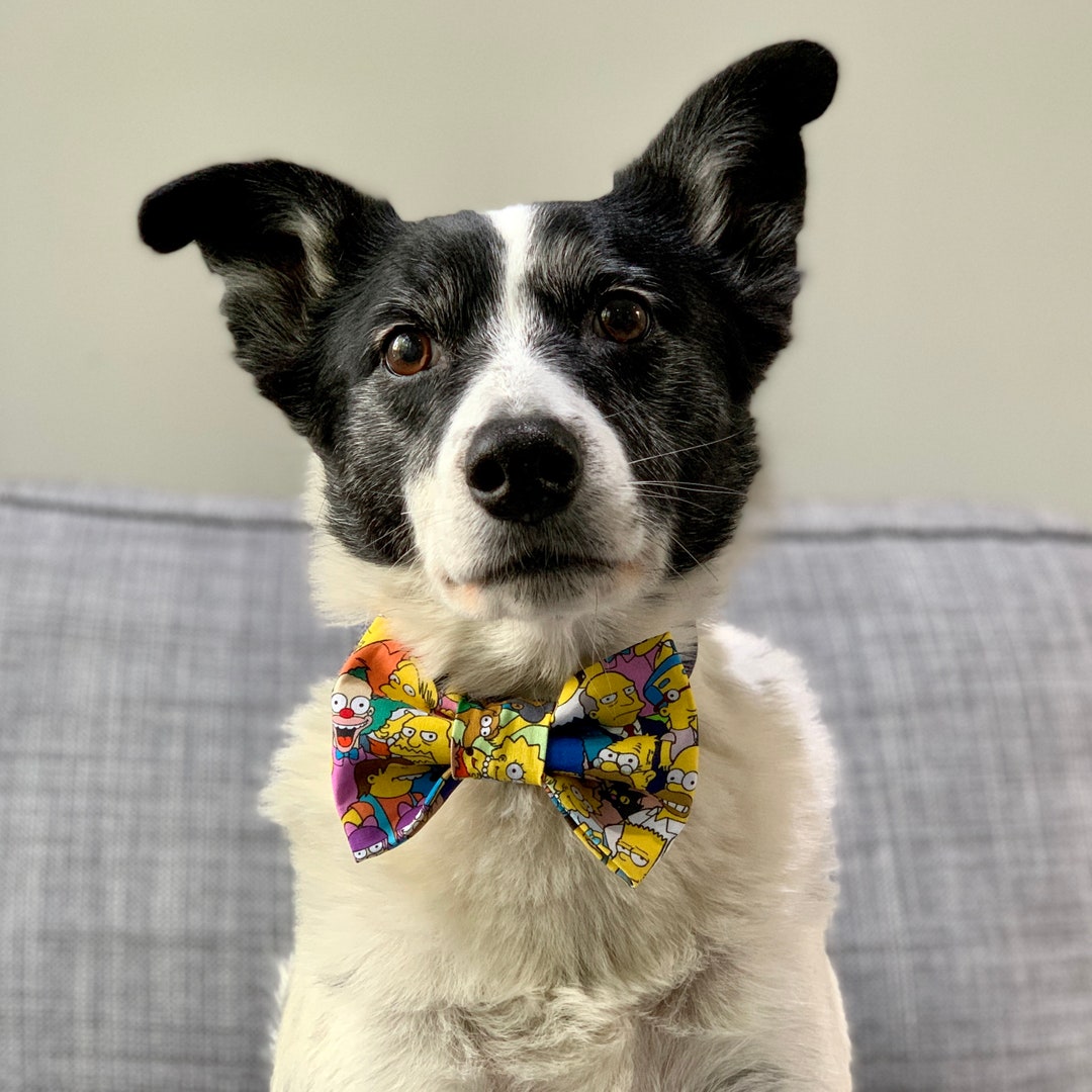 The Simpsons Dog Bowtie / Homer Simpson Dog Bow Tie - Etsy