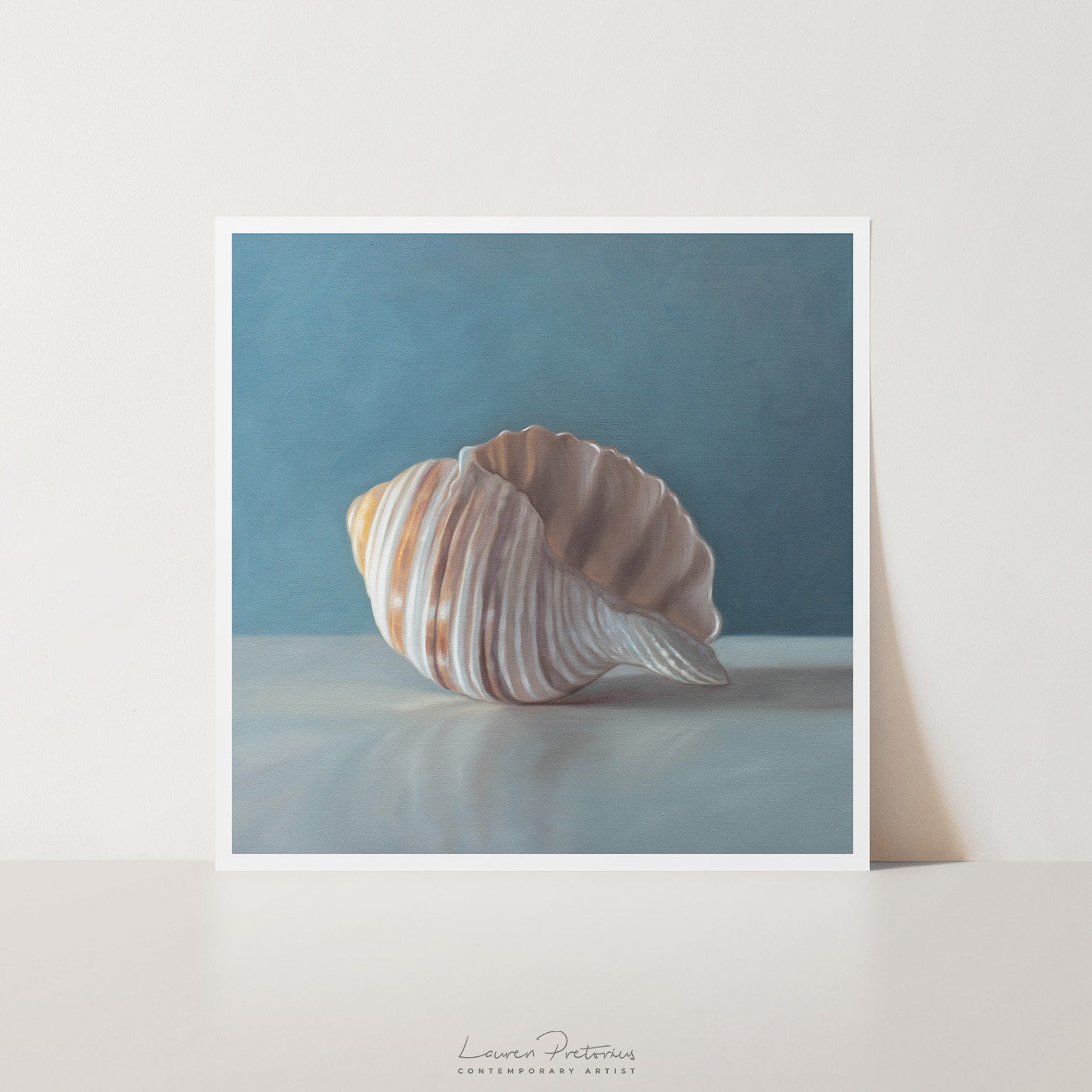 Single Seashell Nautical Ocean Oil Painting Fine Art Print - Etsy