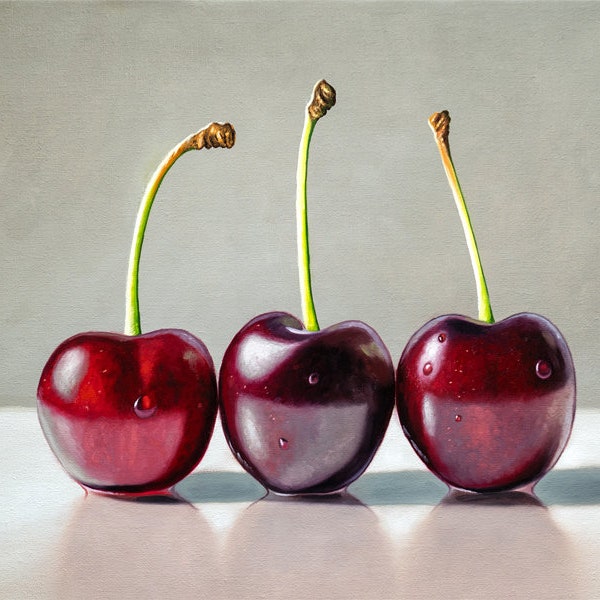 Cherry Painting - Etsy