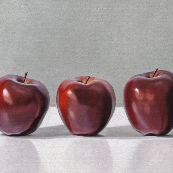 Red Apple Print - Etsy