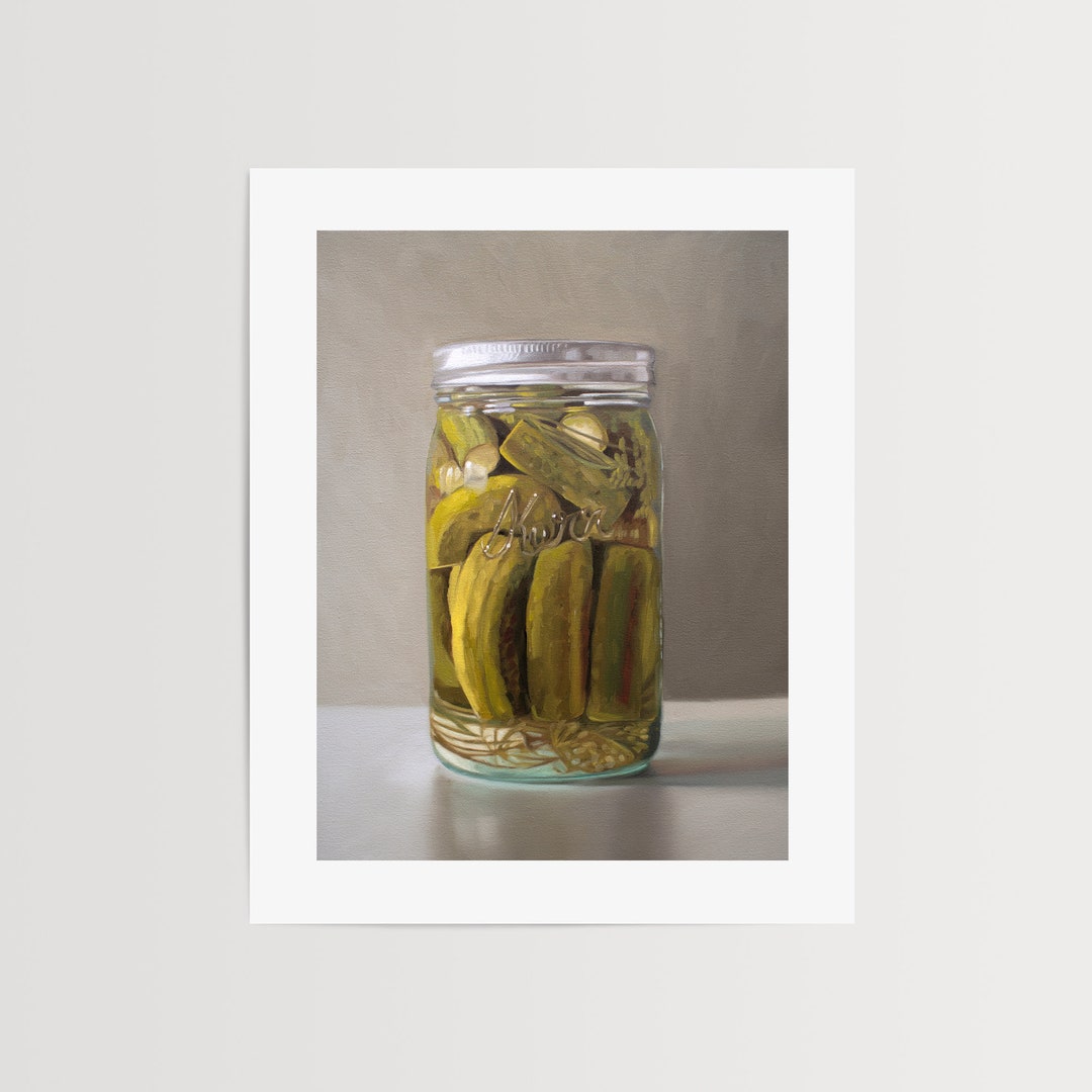 Homemade Pickles | Oil Painting Signed Fine Art Print | Direct From ...