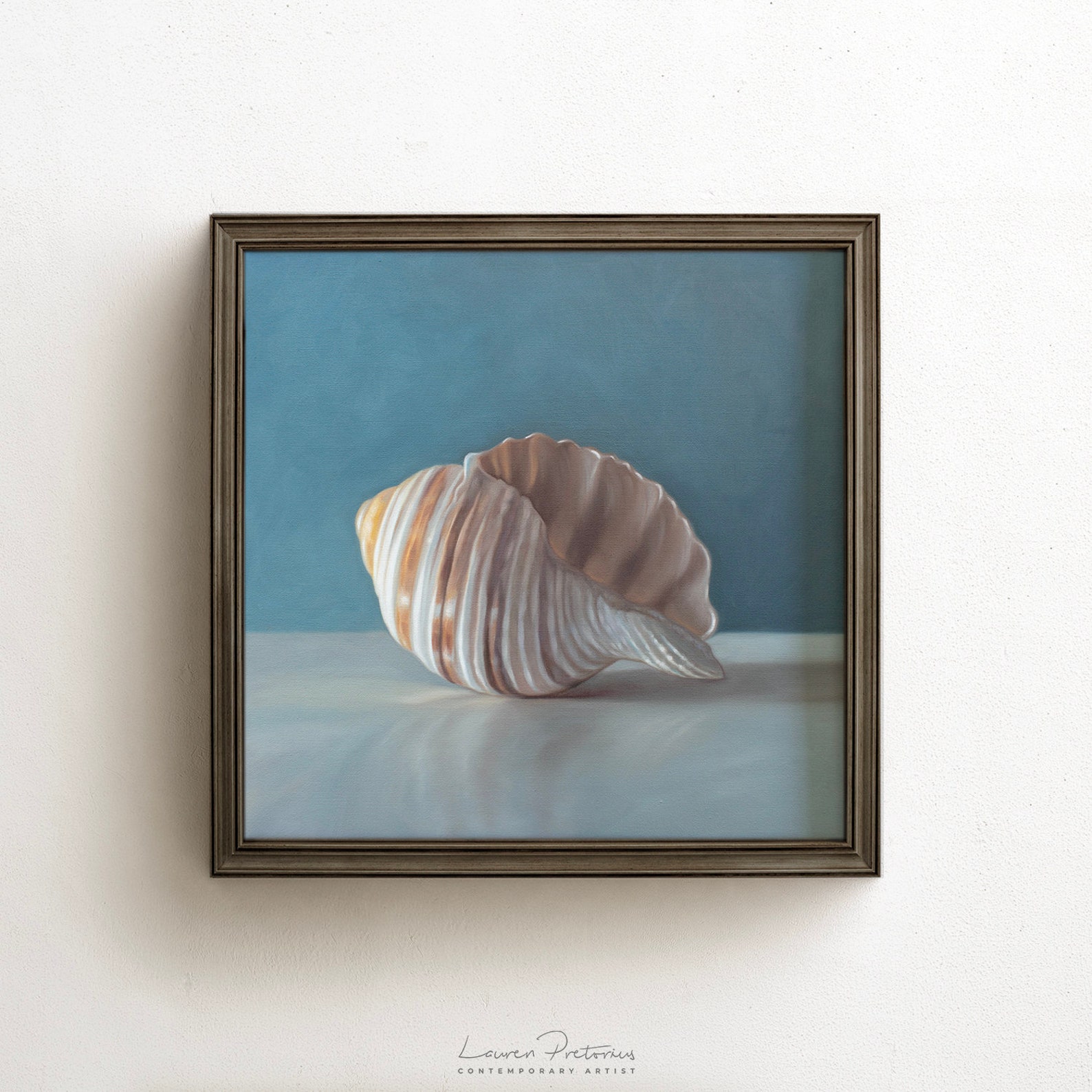 Single Seashell Nautical Ocean Oil Painting Fine Art Print - Etsy