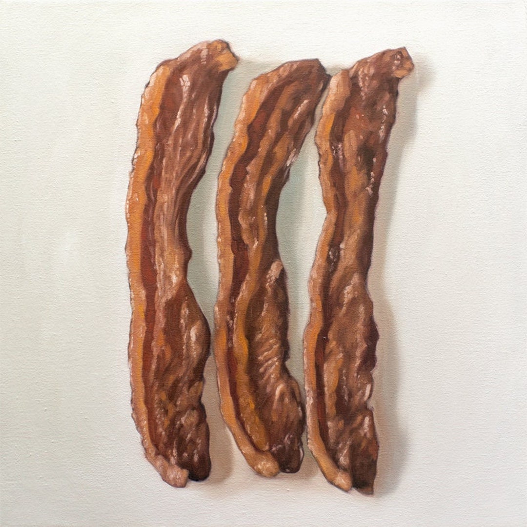 Bacon Trio | Kitchen Food Oil Painting Fine Art Print | Direct From ...