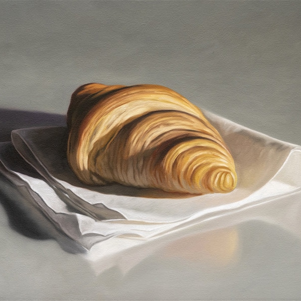 Croissant Art - Etsy