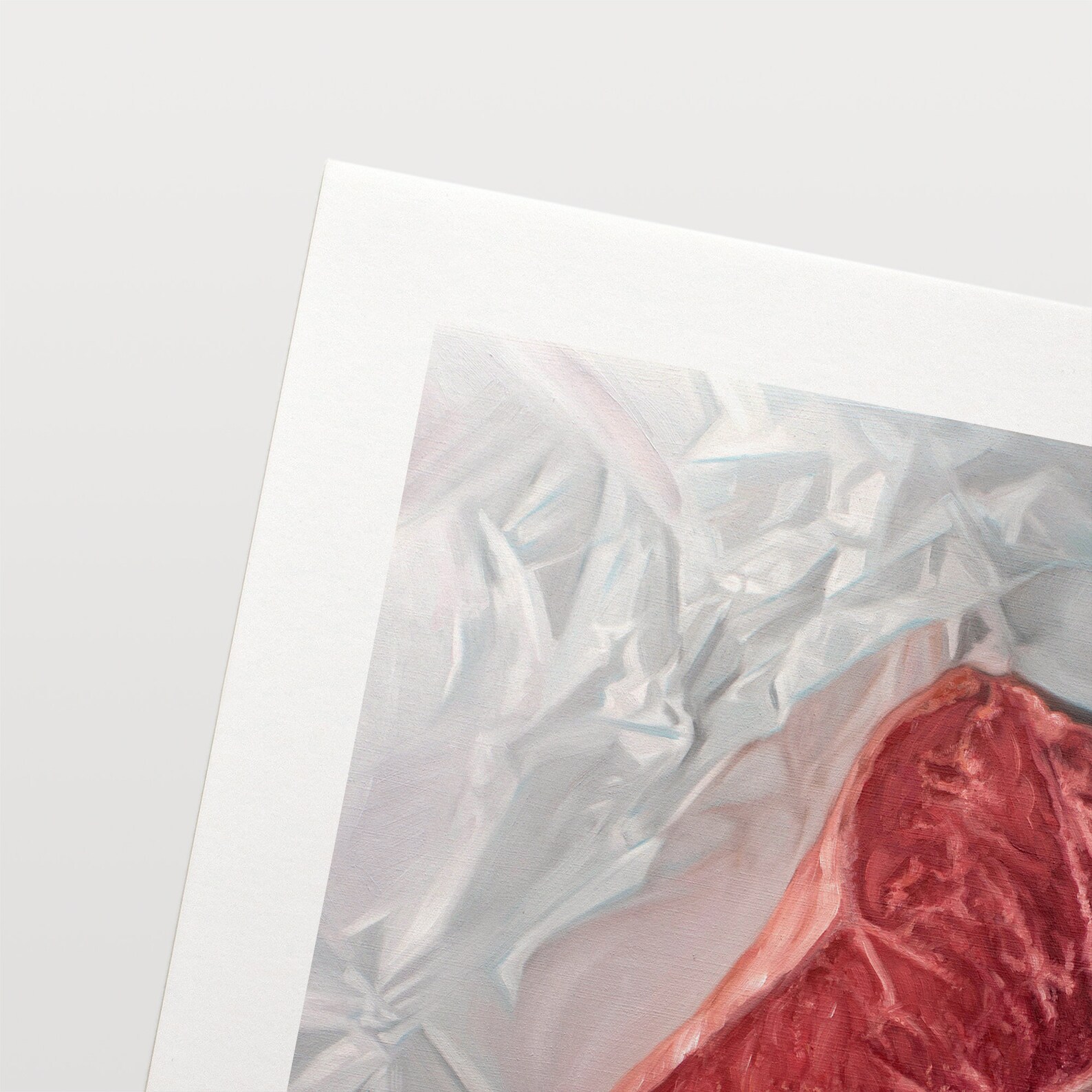 T-bone Steak Oil Painting Art Print: Kitchen Food Still Life - Etsy