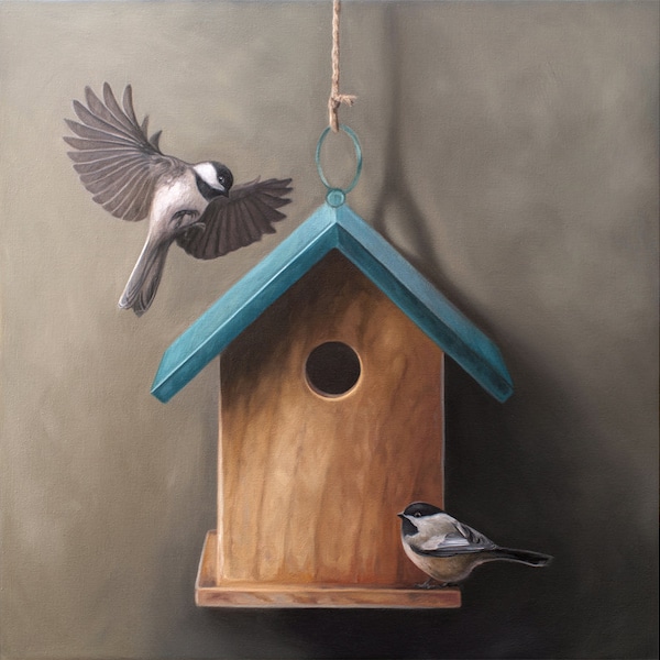 Bird House Painting - Etsy