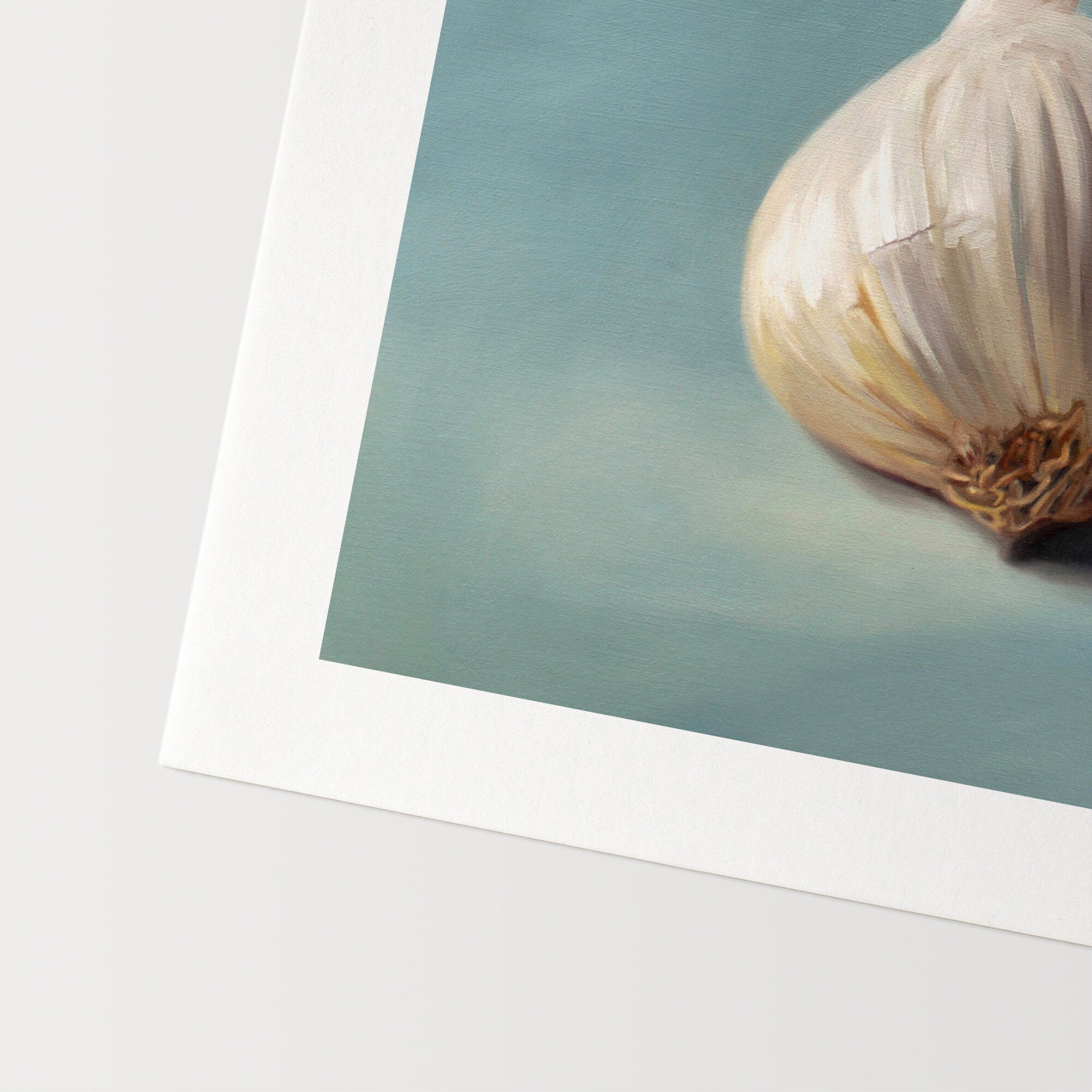 Garlic Bulb | Food Kitchen Oil Painting Fine Art Print | Direct From ...