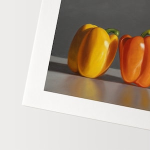 Bell Pepper Trio | Kitchen Food Art Oil Painting Signed Fine Art Print ...