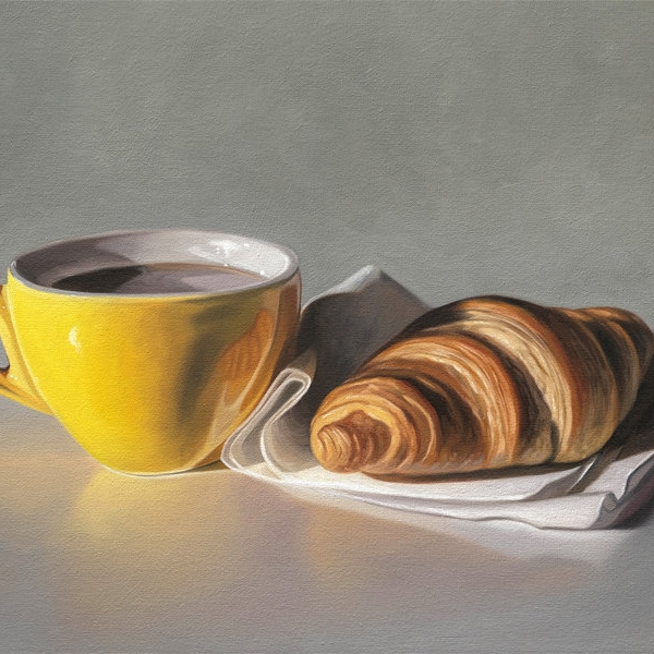 Croissant Art - Etsy