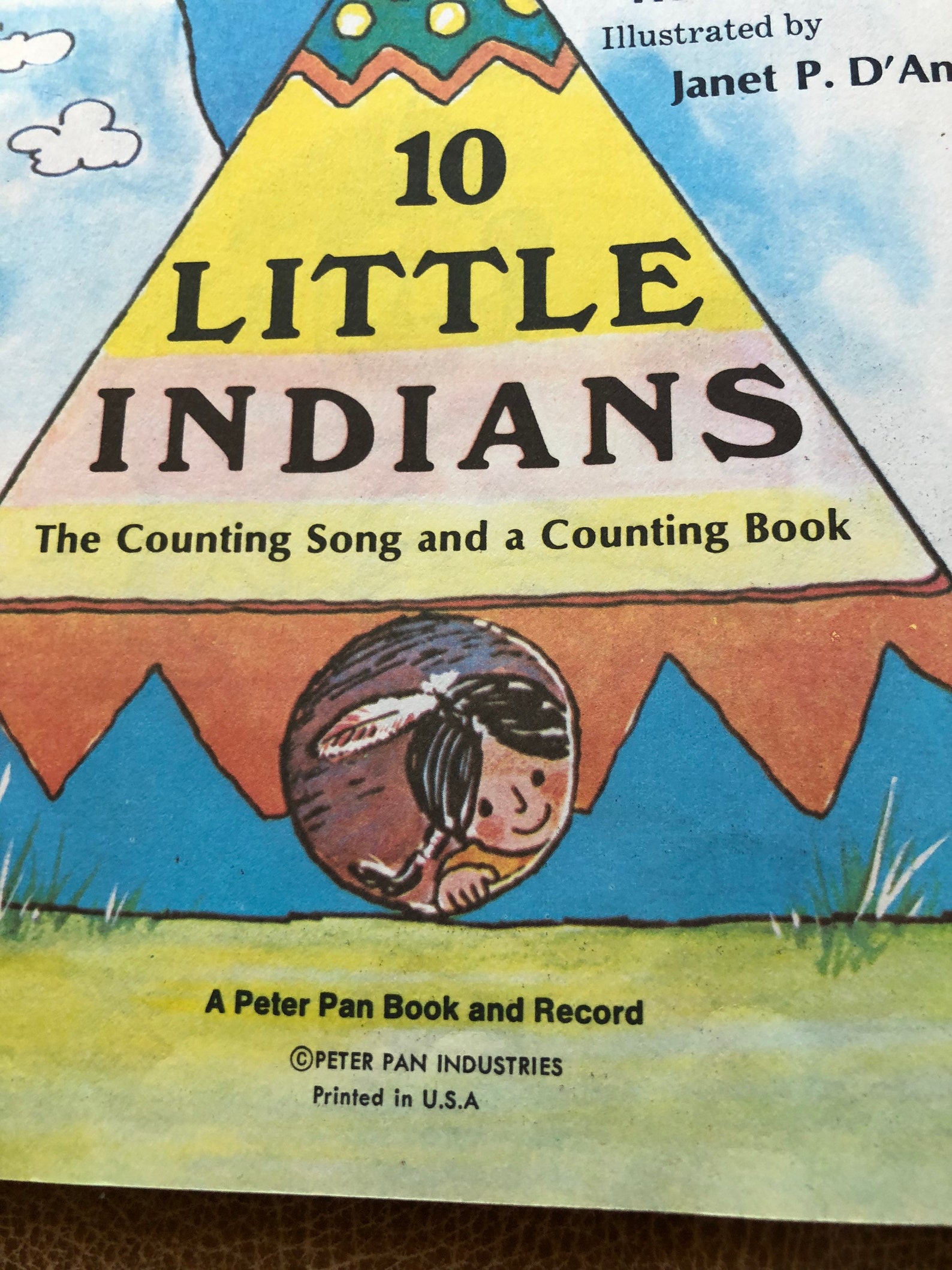 Ten Little Indians 45 RPM 7 Inch Vinyl Record Song, 10 Little Indians ...