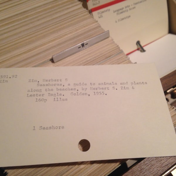 Library Card Catalog - Etsy