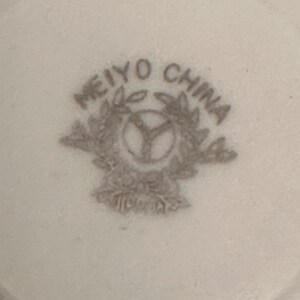 Meiyo China Nippon White Black Rose Tea Cup and Saucer - Etsy