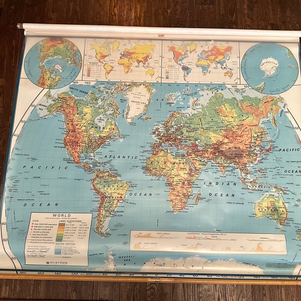 Pull Down Map - Etsy