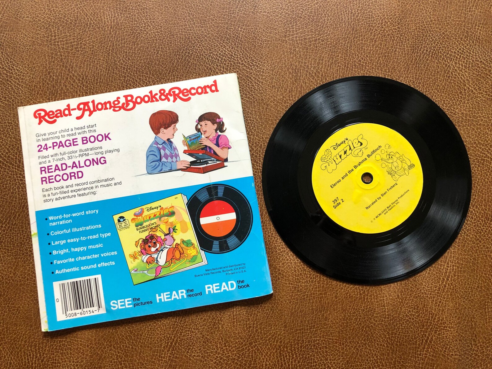 Vintage 1980s Disneys Wuzzles Read Along Record Story 3 33 - Etsy