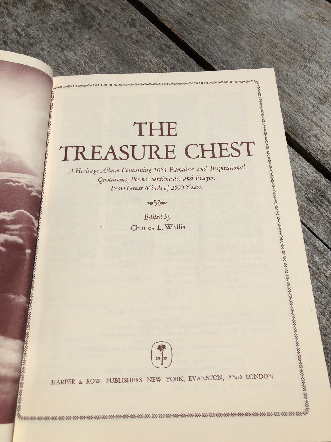 Vintage the Treasure Chest Inspirational Quotations Poems - Etsy