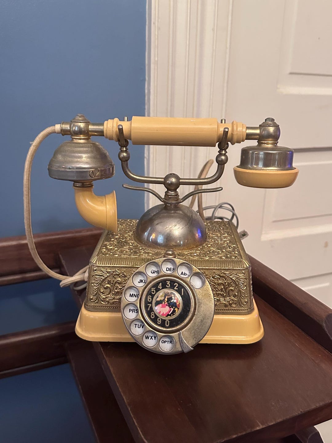 Vintage Rotary Dial Telephone Radio Shack French Continental Model 43 ...
