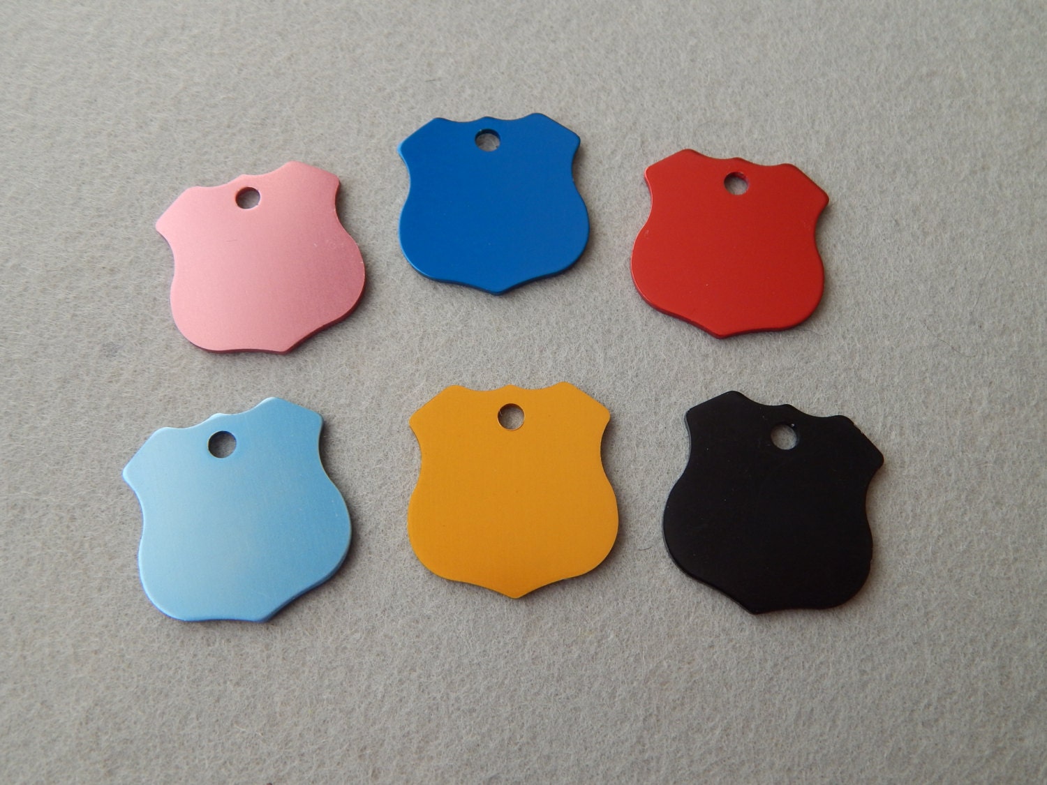 Laser Engraved Medium Shield Dog Pet ID Tag | Etsy