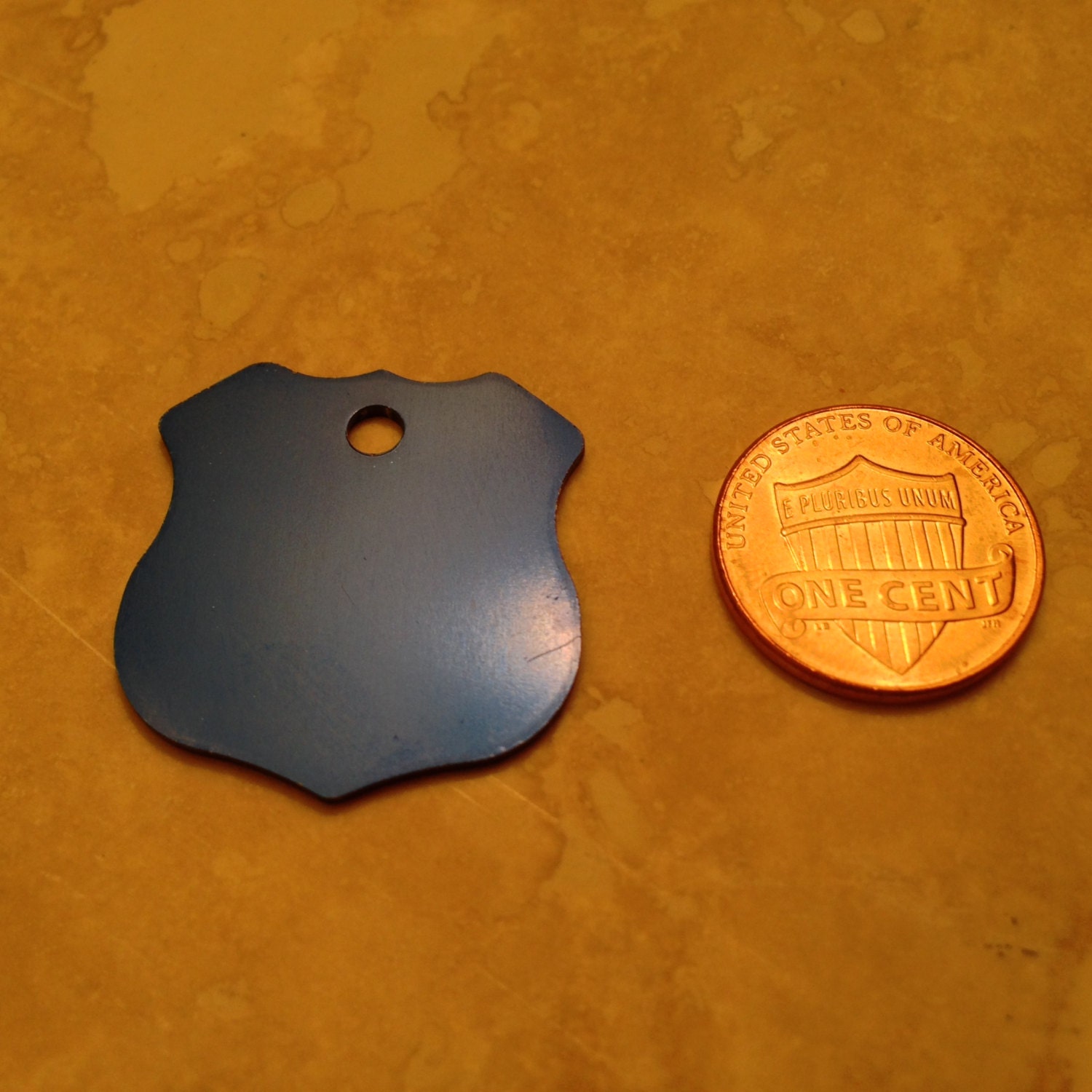 Laser Engraved Medium Shield Dog Pet ID Tag | Etsy