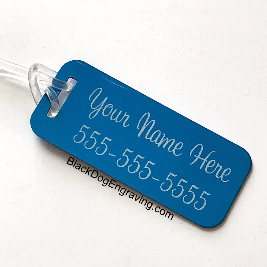 Small Personalized Luggage Bag Tag Minimalist Baggage Tag - Etsy