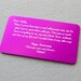 Personalized Love Note Metal Wallet Card - Etsy