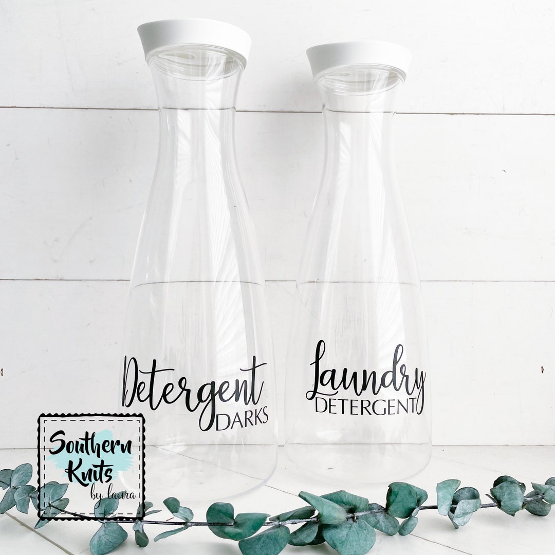 LAUNDRY BOTTLES Modern Farmhouse Laundry Room Decor - Etsy