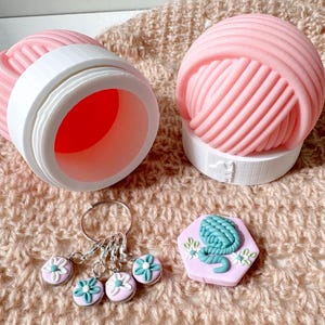 Mini Yarn Ball Surprise Pot, Small 3D Printed Ball of Wool Container - Etsy