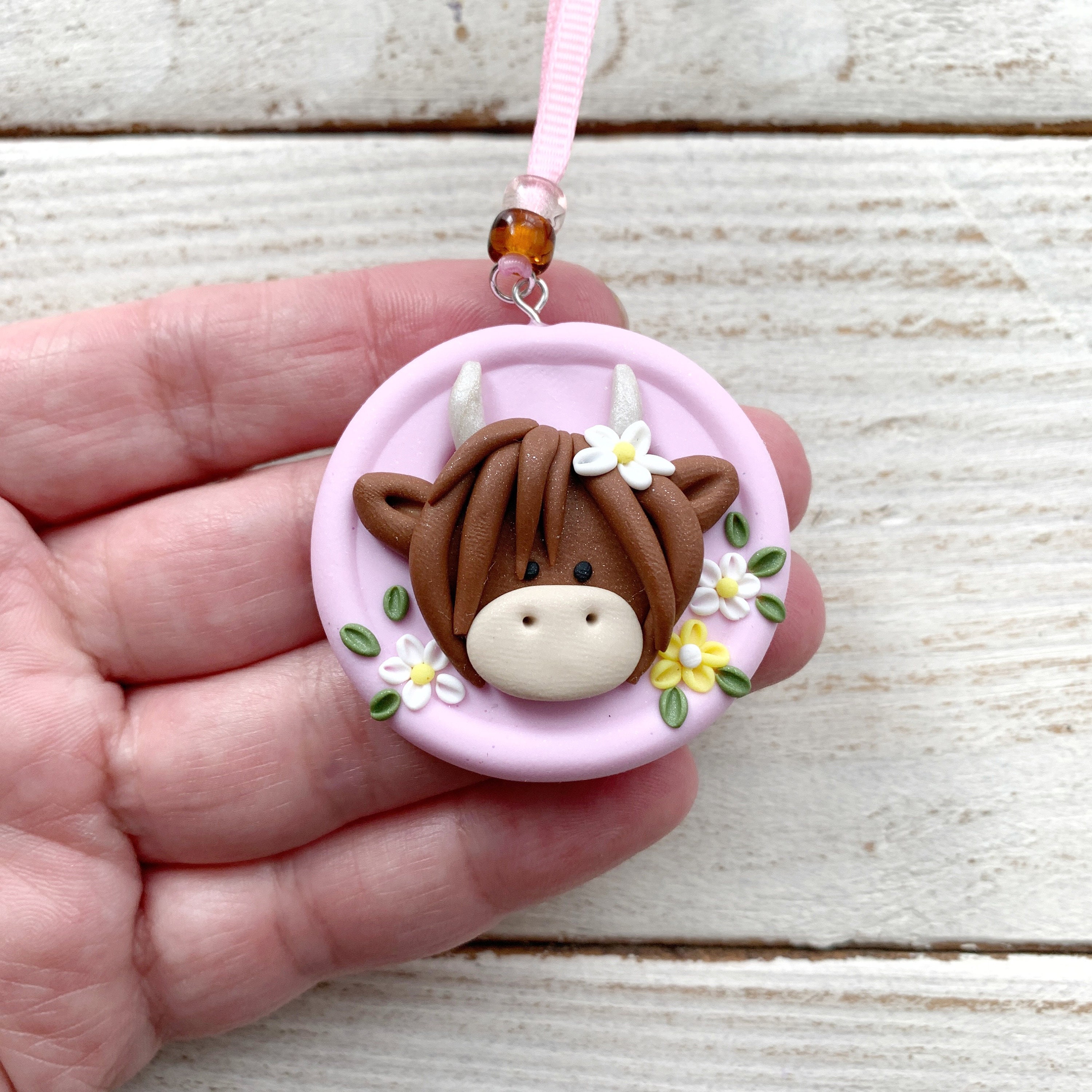 Highland Cow Scissor Fob Scissor Keeper Crochet Tools Gift | Etsy