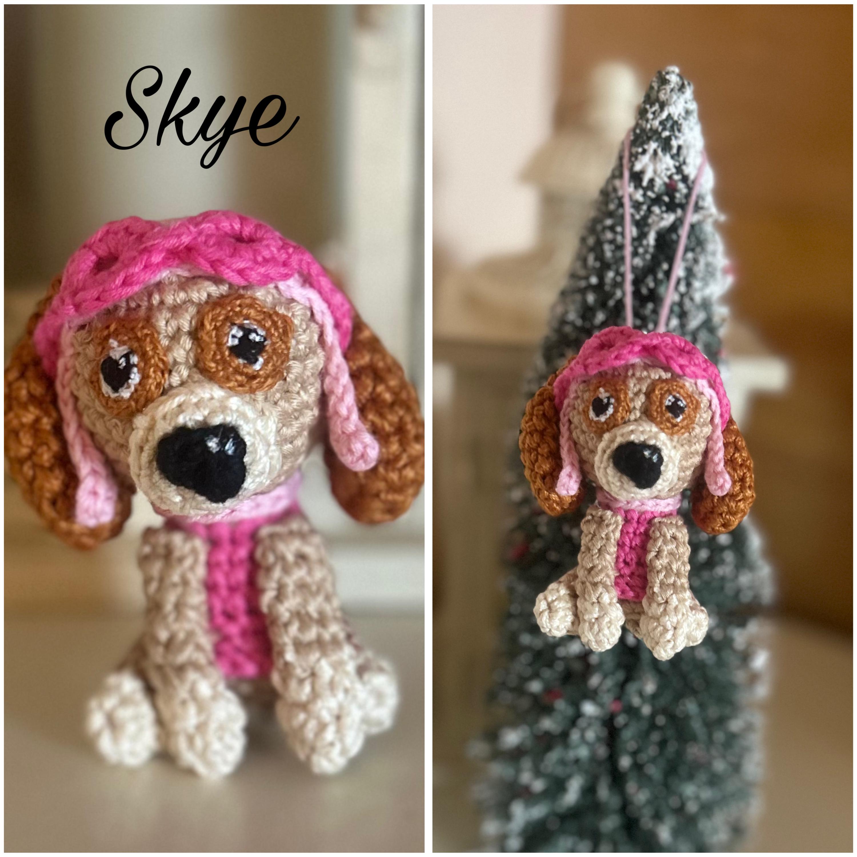 PAW PATROL Keychain Crochet, Crochet Ornaments, Paw Patrol, Paw Patrol ...