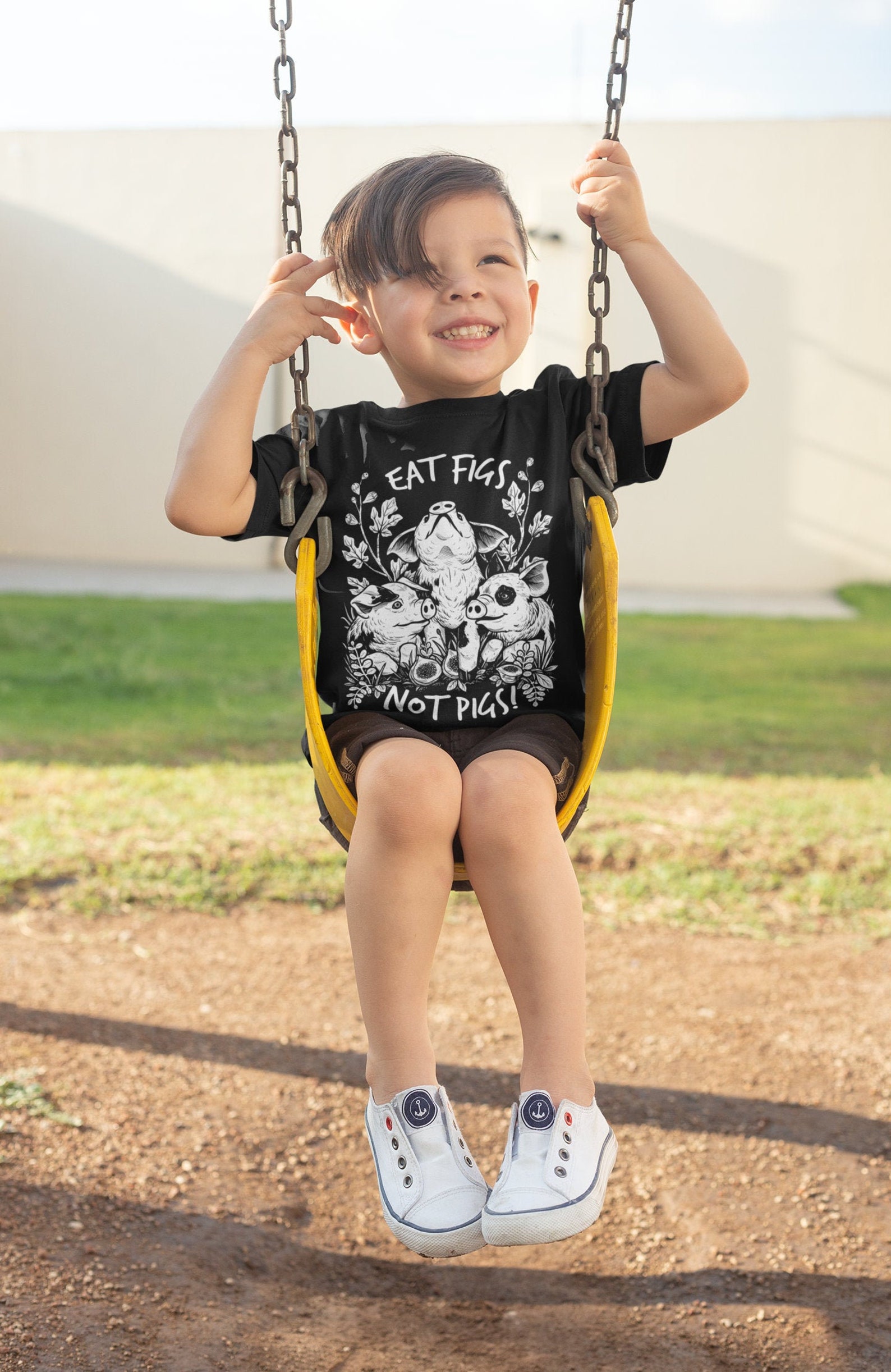 Eat Figs Not Pigs Toddler/youth Shirt | Vegan Toddler Shirt, Vegan ...