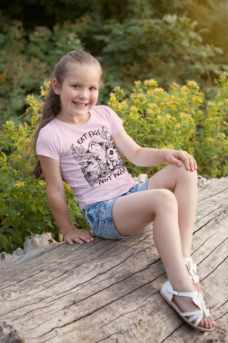 Eat Figs Not Pigs Toddler/youth Shirt | Vegan Toddler Shirt, Vegan ...