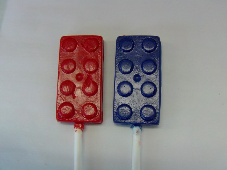 Building Blocks Lollipops 12 Perfect As Birthday Party | Etsy