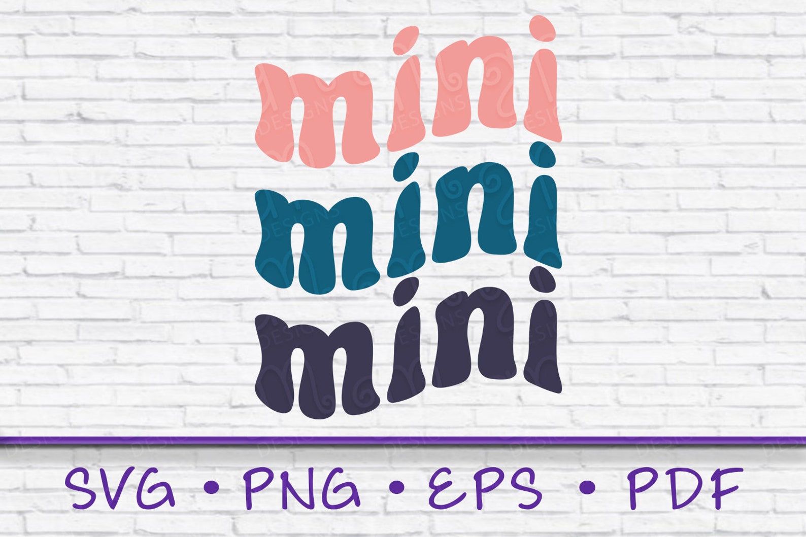 Mini Svg Retro Svg Groovy Svg Mini Svg Stacked Mini Svg - Etsy