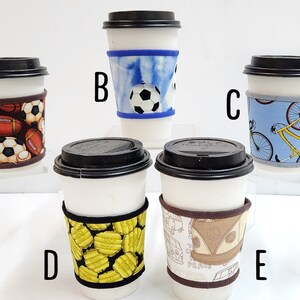 Coffee and Tea Cup Cozie, Hot Beverage Reusable Sleeve Protector ...