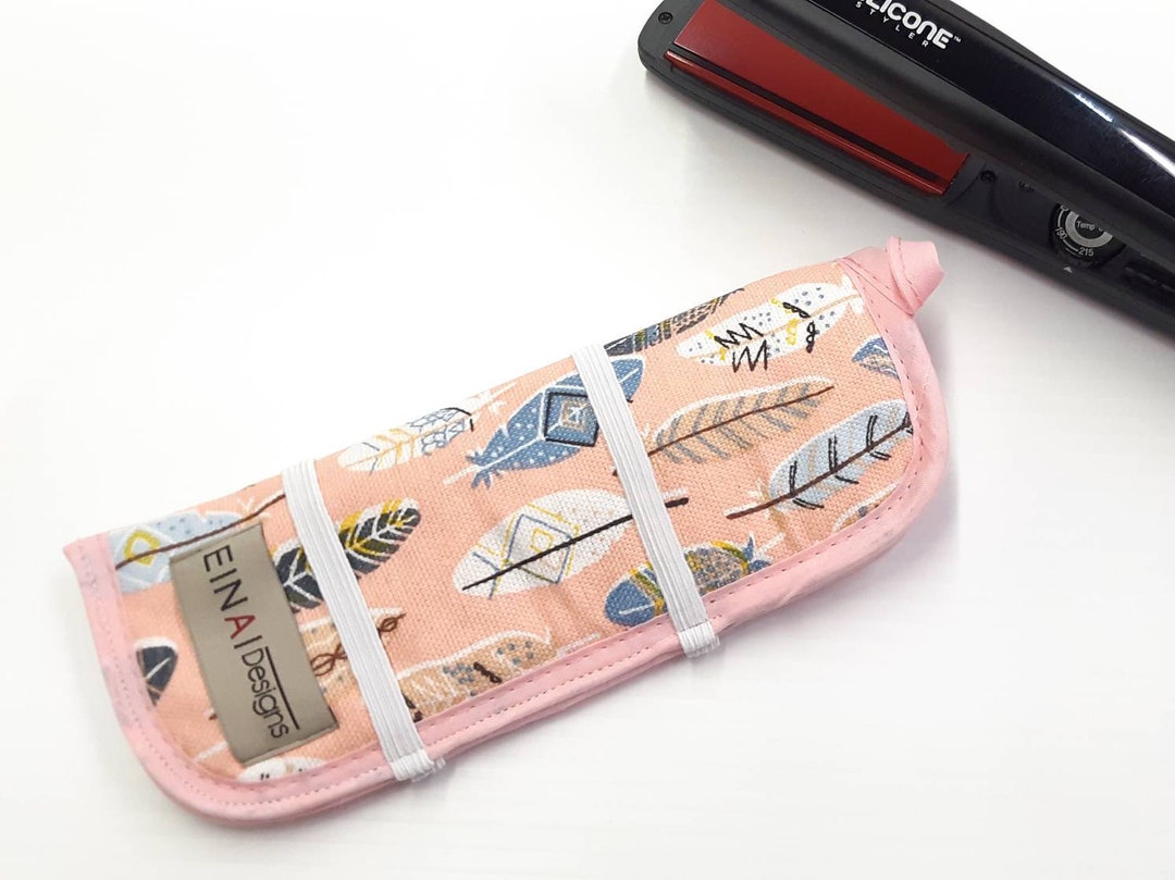 Travelling or for Home Flat Iron/ Curling Iron Protector and Carrying ...