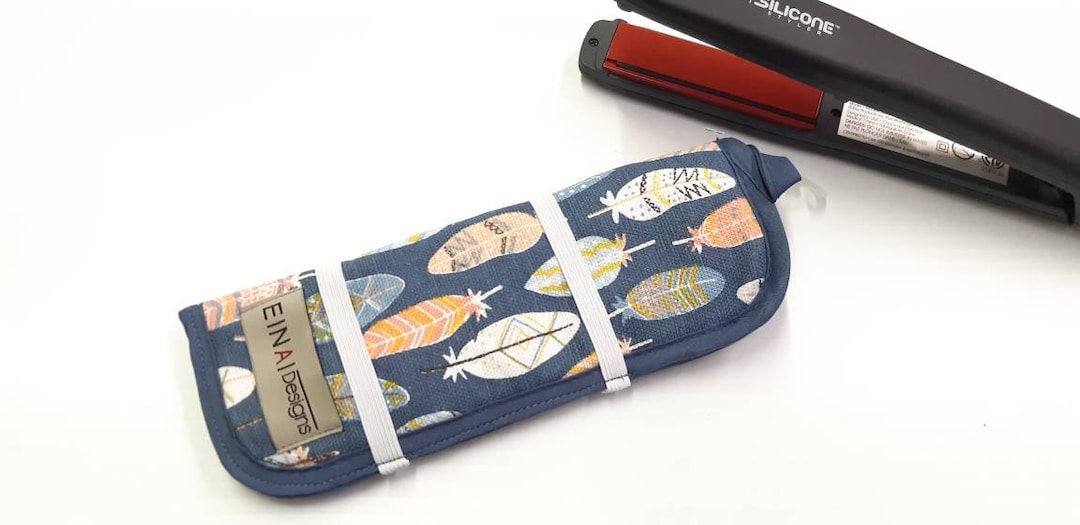 Travelling or for Home Flat Iron/ Curling Iron Protector and Carrying ...