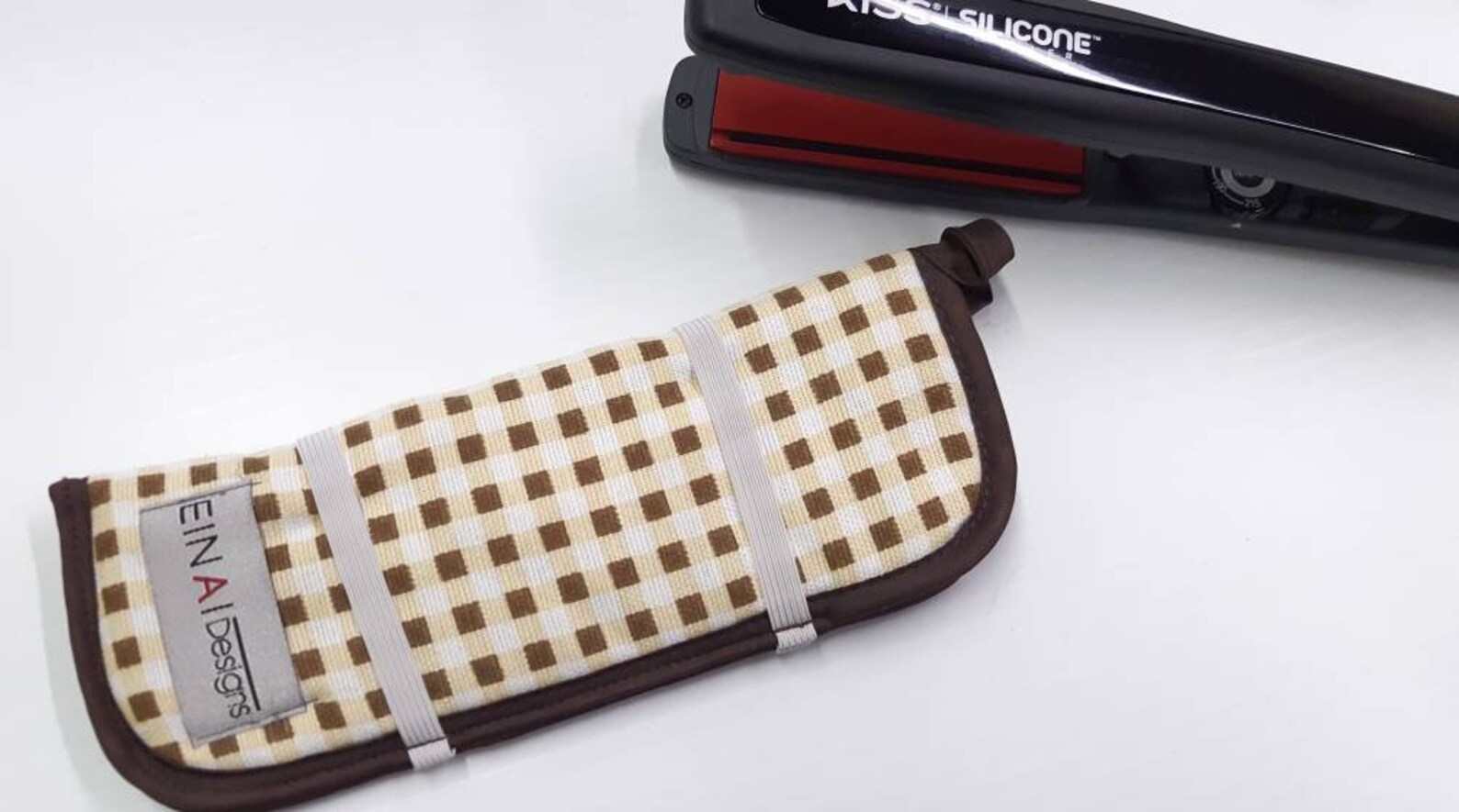 Travelling or for Home Flat Iron/ Curling Iron Protector and Carrying ...