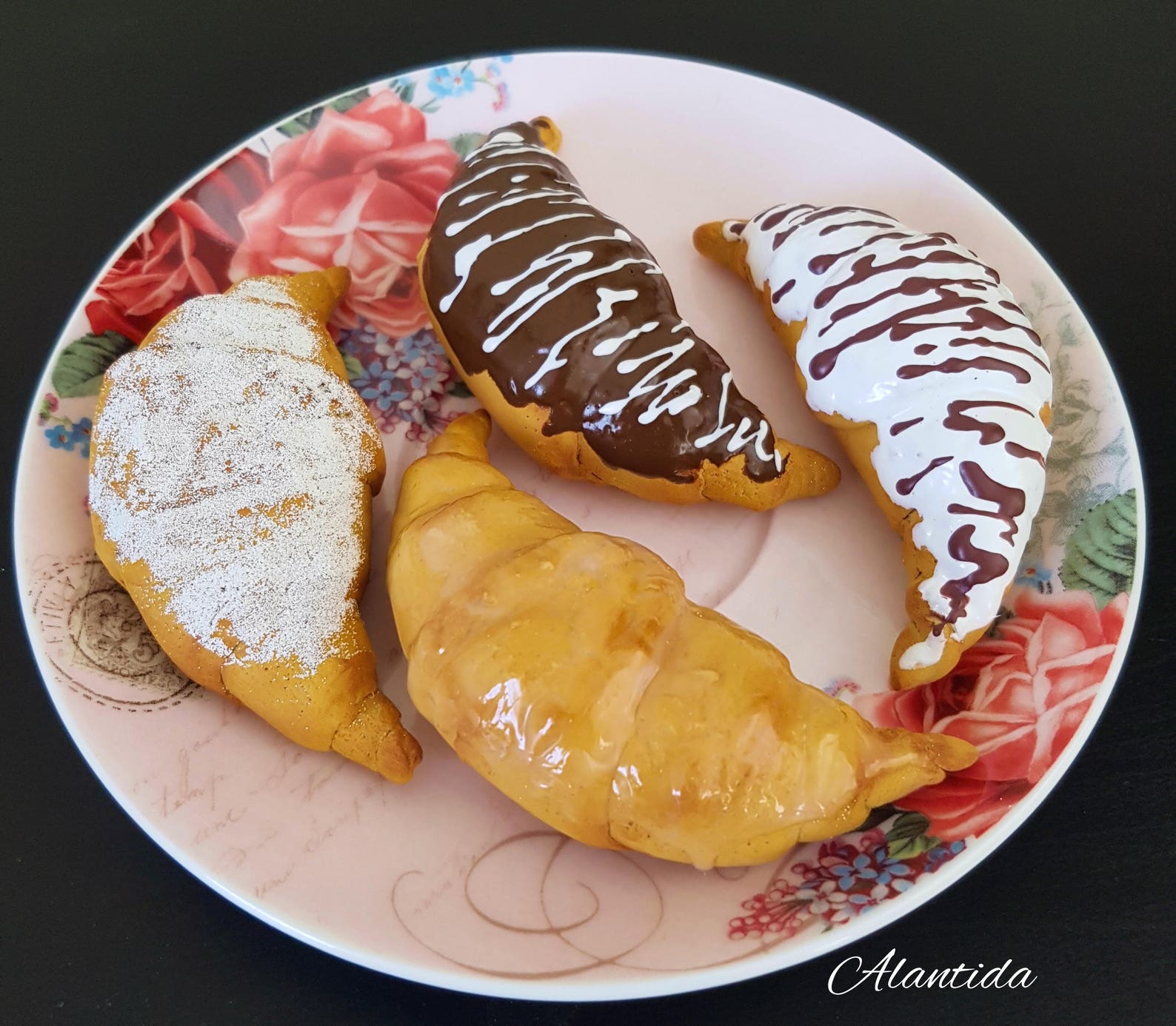 Fake Mini Croissant Display Dessert Bakery Display Faux | Etsy