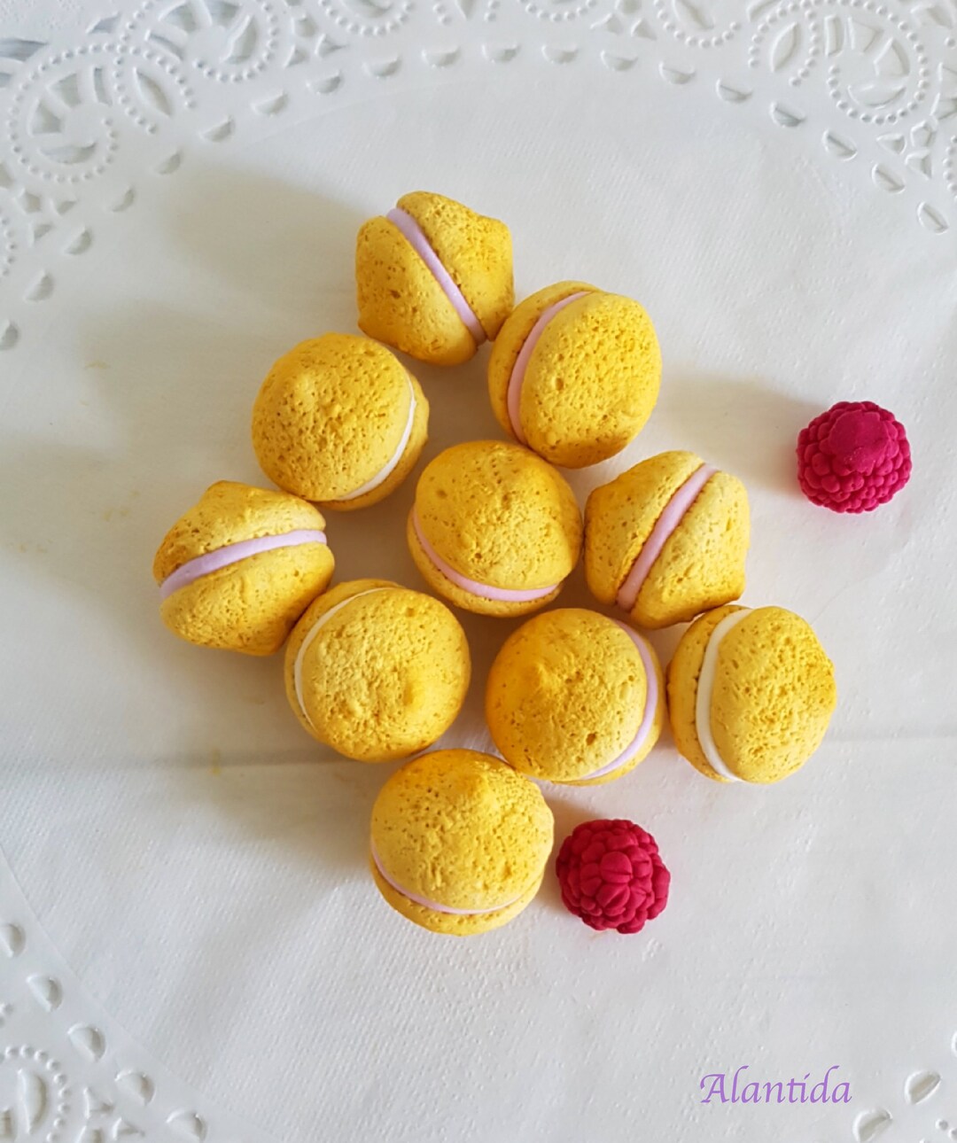 Fake Cookie Set of 10 Faux Cookie Handmade Cookie Artificial Cookie ...