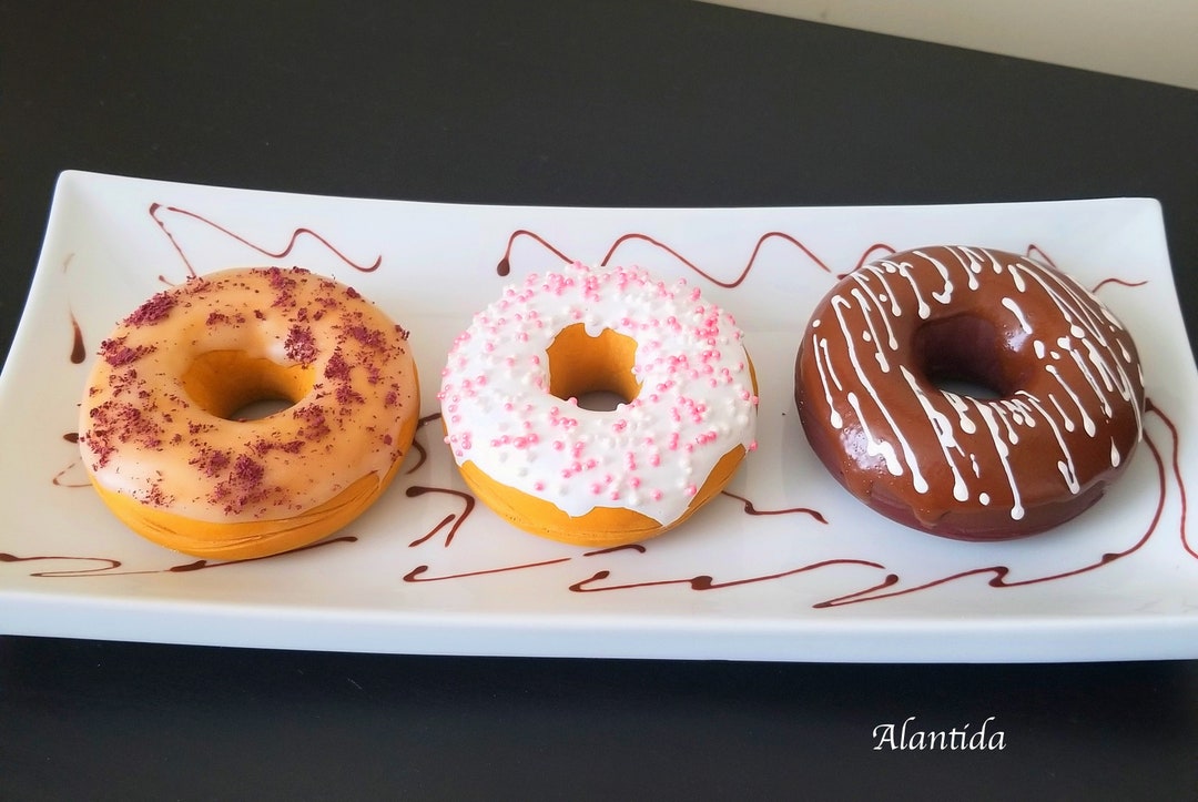 Handmade Fake Donuts Faux Donuts Kitchen Decor Display Bakery Display ...