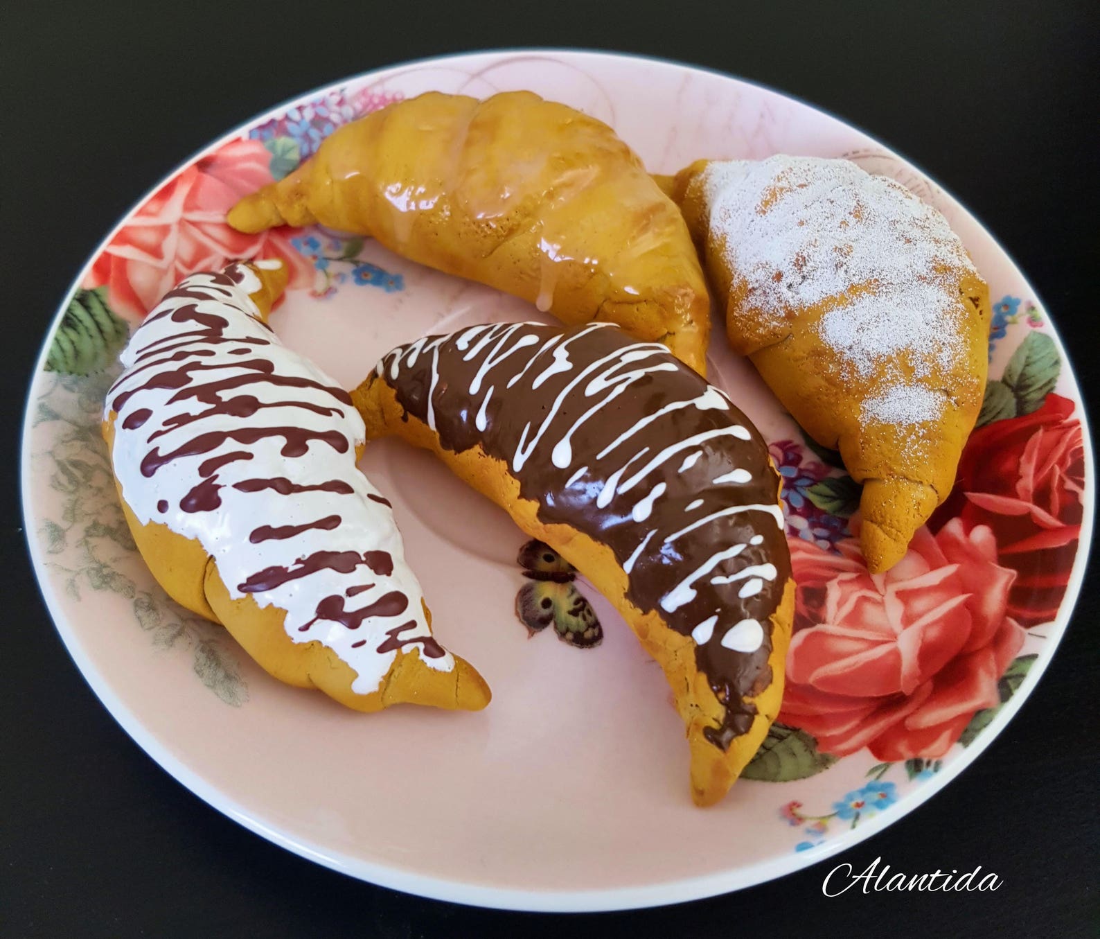 Fake Mini Croissant Display Dessert Bakery Display Faux | Etsy