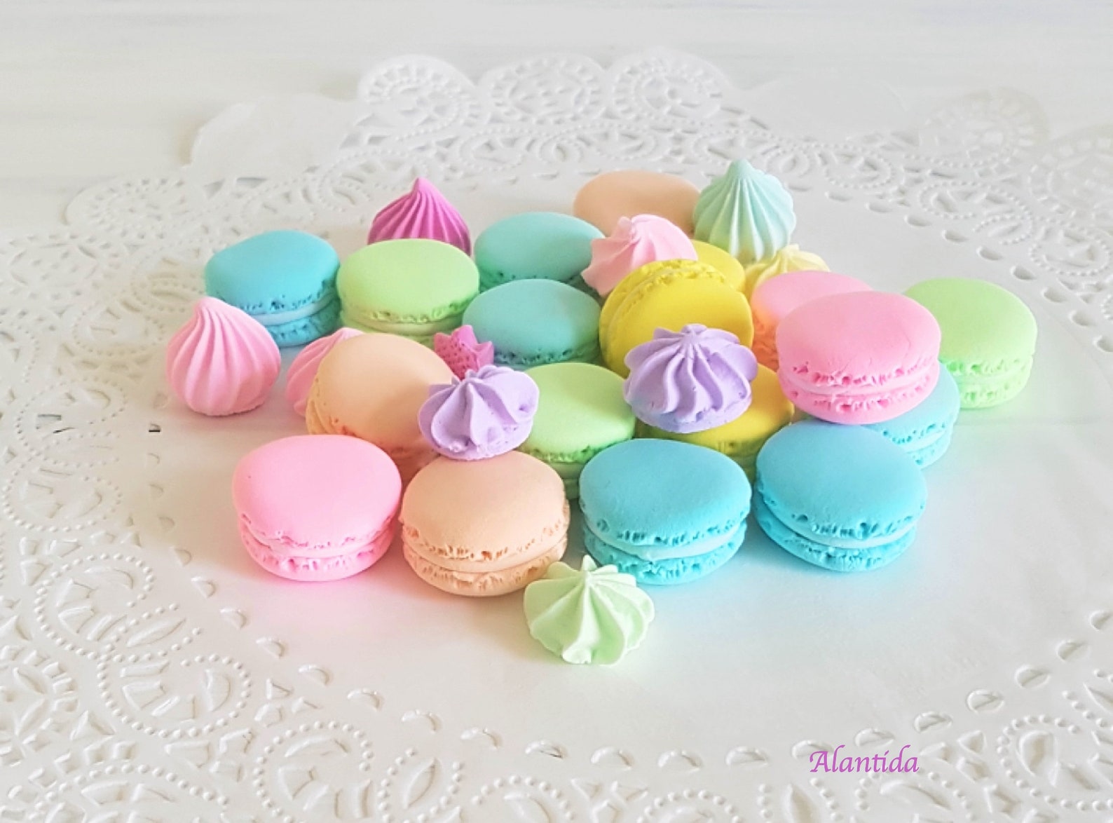 Fake Macarons for Display Set of 6 Faux Macaron Fake Macaroons | Etsy