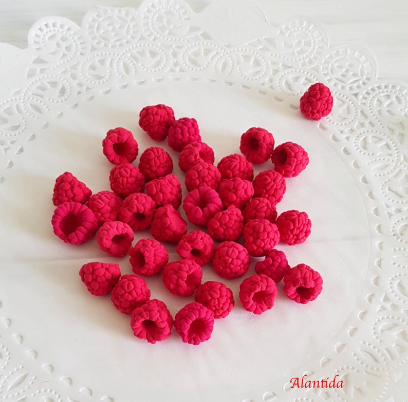 Fake Raspberries Faux RaspberriesKitchen Decor DisplayCake | Etsy