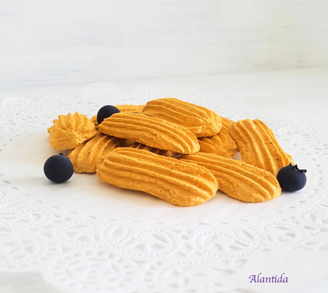 Fake Cookie Set of 12 Faux Cookie Handmade Cookie Artificial Cookie ...