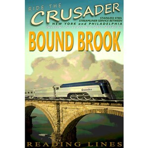 Reading Lines Railroad CRUSADER Train New Original Poster - 4 Sizes up ...