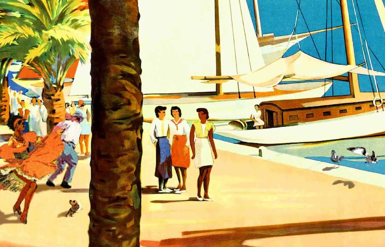 Naples Florida Gulf of Mexico Paradise Coast Travel Poster - Etsy