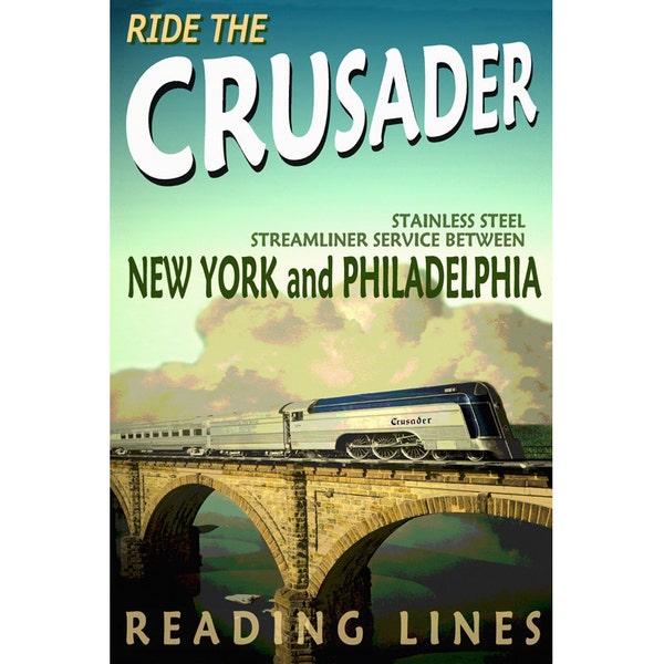 Reading Railroad Art - Etsy