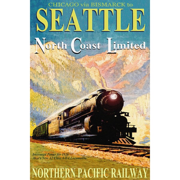 Northern Pacific Railway Poster - Etsy